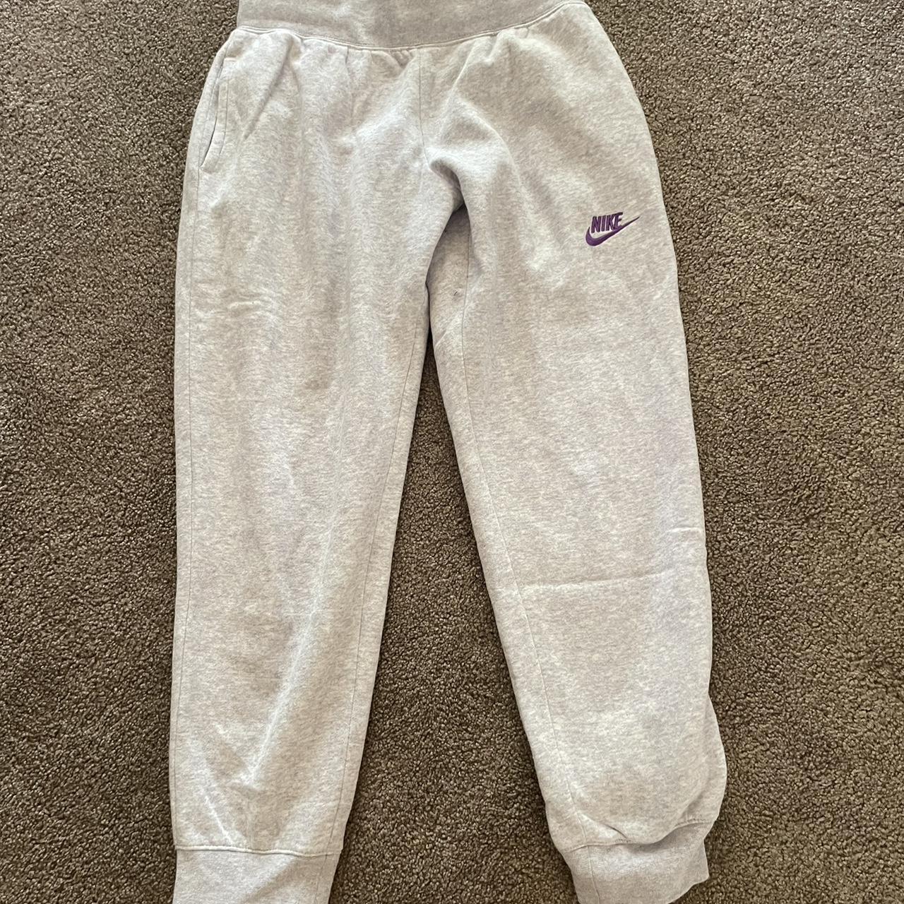 Nike grey trackies - Depop