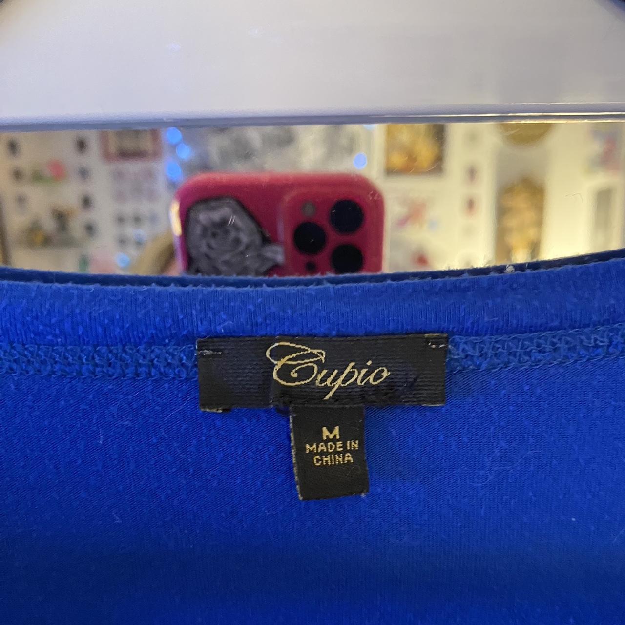 Cute Cupio Royal Blue Long Sleeve Crop Top Did The Depop