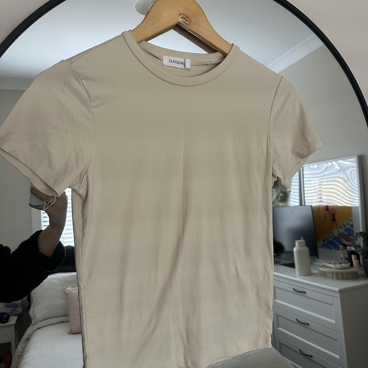 GLASSONS Bone luxe t-shirt 🤍🤍 This shirt has never... - Depop