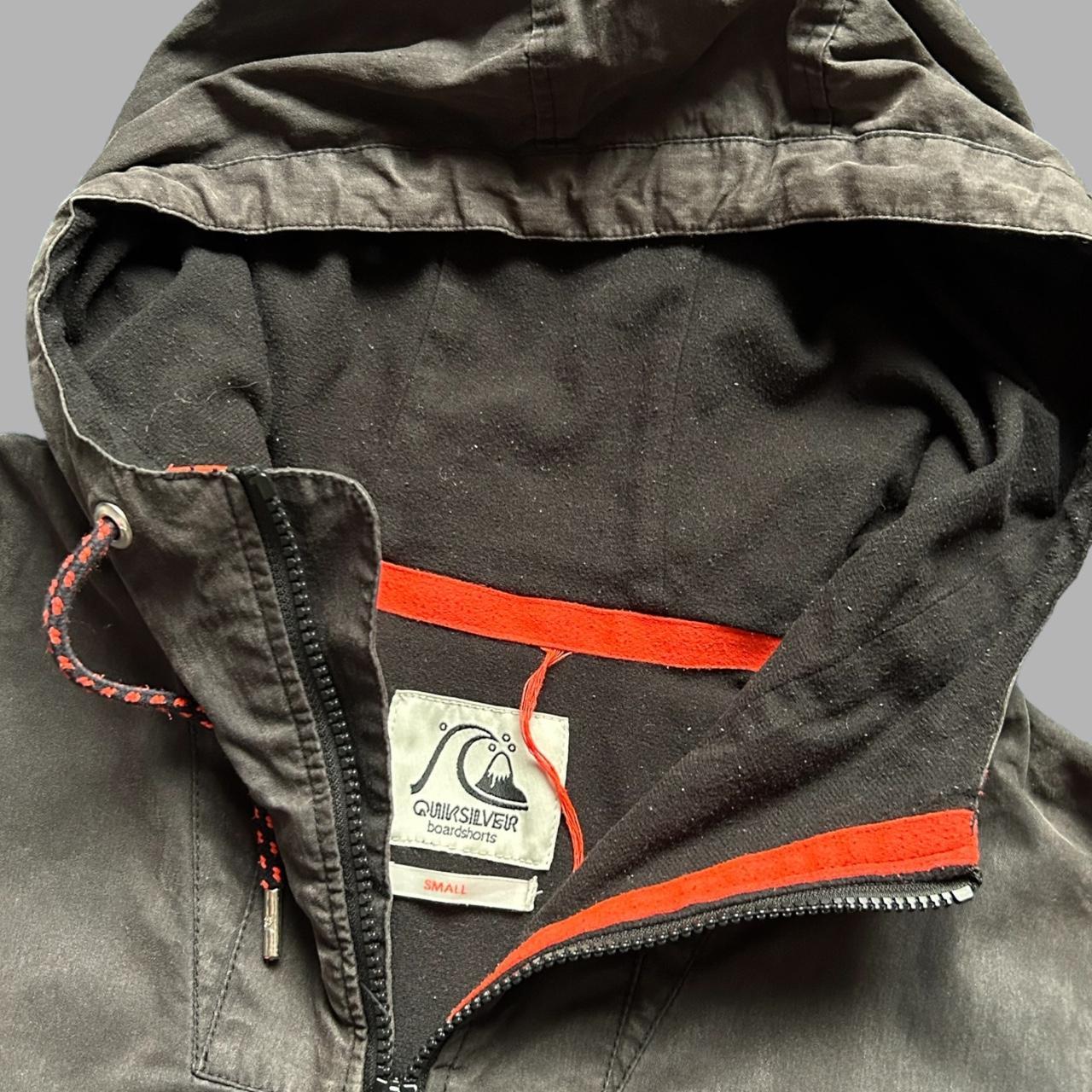 Grey vintage quiksilver jacket Faded black colour... - Depop