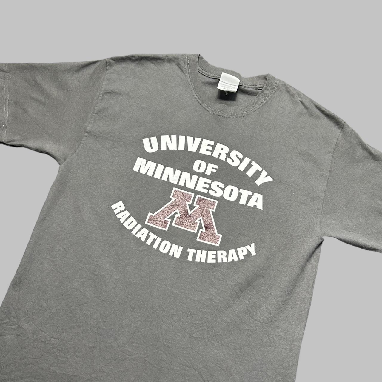 Grey vintage USA university of Minnesota T-shirt... - Depop