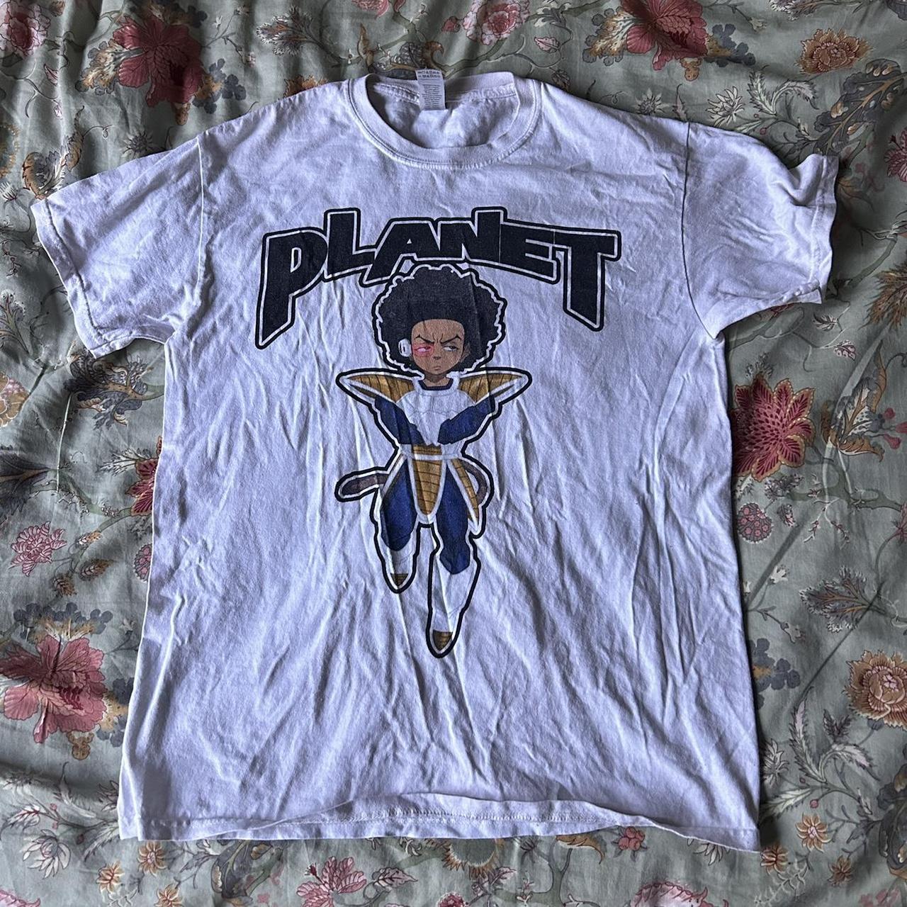 White Boondocks graphic tee nice quality cotton... - Depop