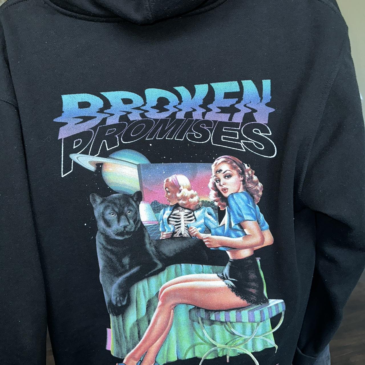 M Broken Promises hoodie - Depop