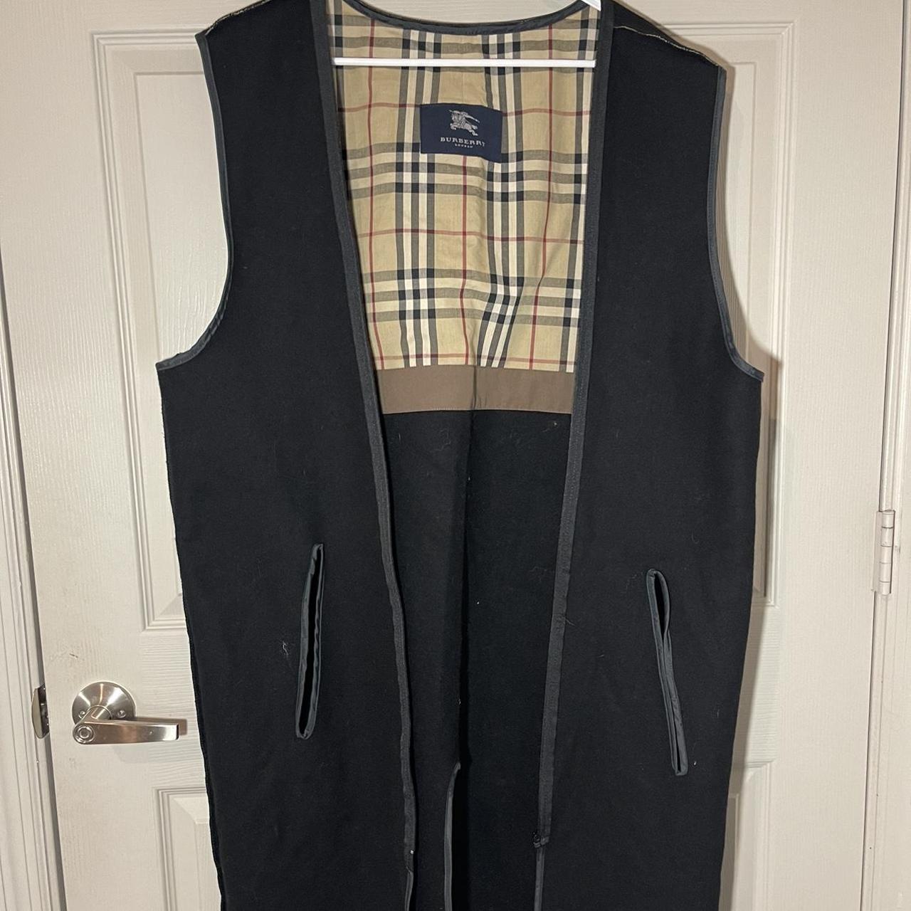 Burberry Men's Black Waistcoats-vests | Depop