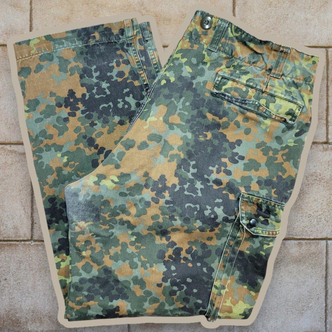 Vintage German Flecktarn Pants Mens 36X32 GE... | Depop