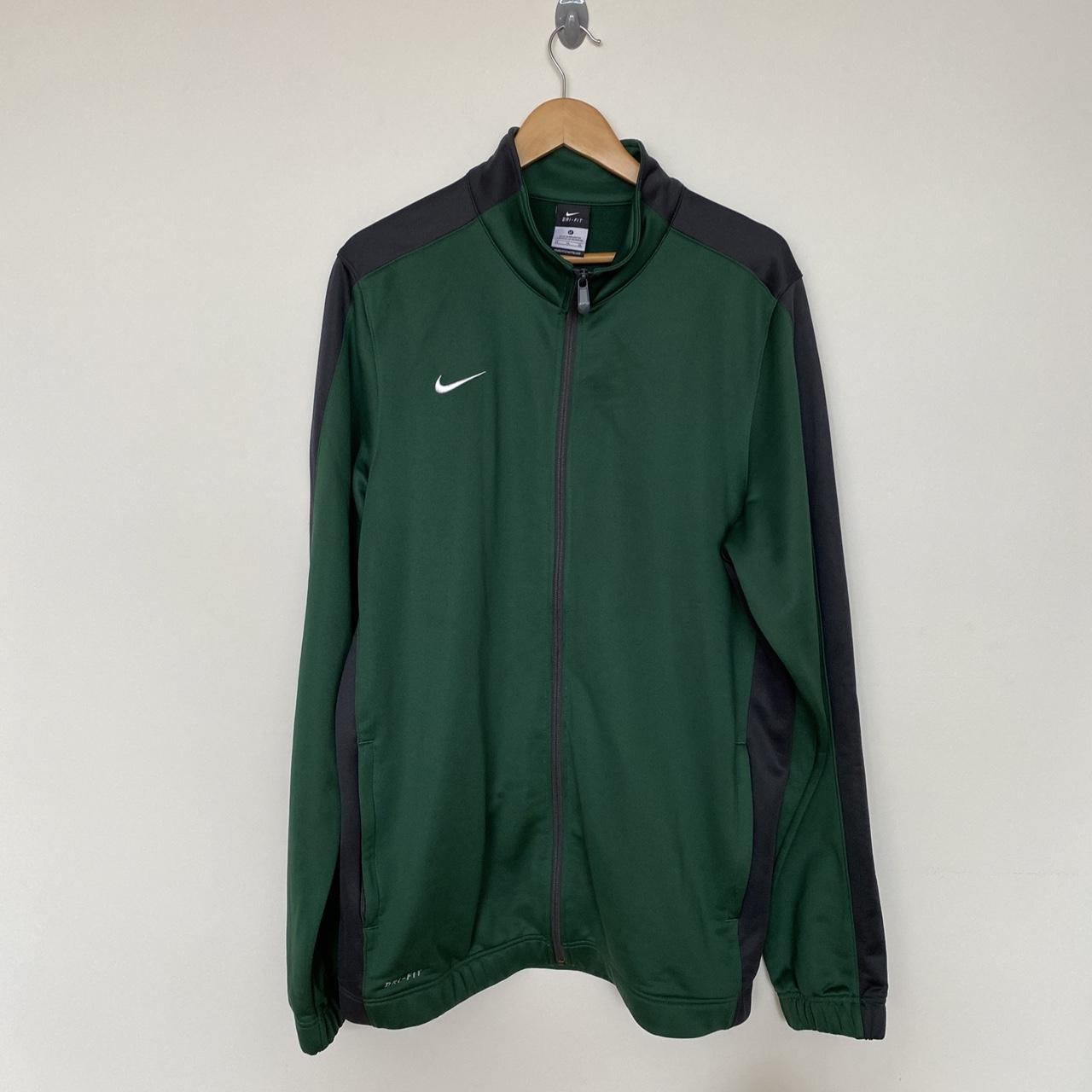 Nike Dri Fit Track Jacket Womens Green Tracksuit... - Depop