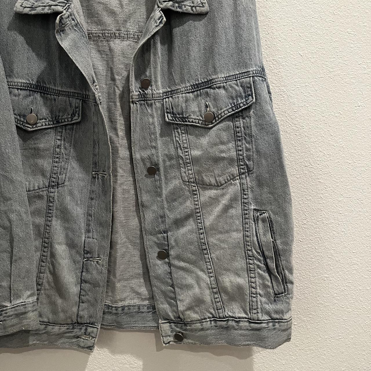Princess Polly Denim jacket Oversized Soft wash 4... - Depop