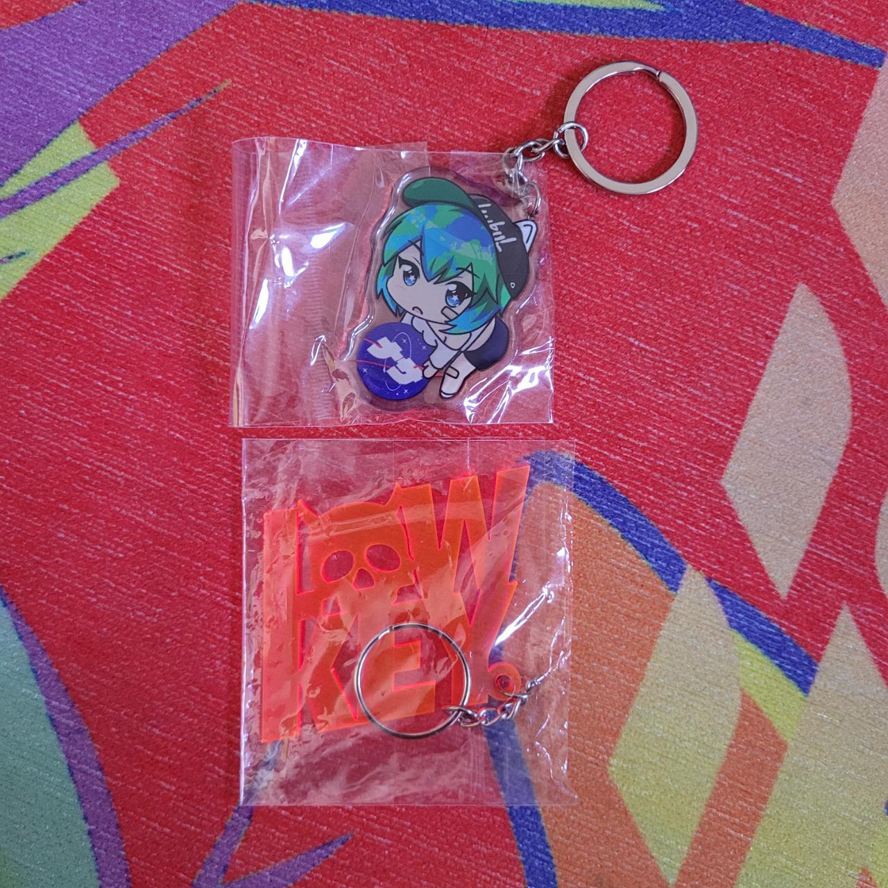 Lowkey Geeks! Earth-Chan Anime Keychain + logo... - Depop
