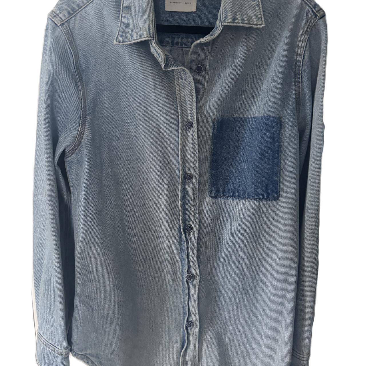 SABA DENIM BOBBI SHIRT SIZE 8 - OVERSIZED FITS... - Depop