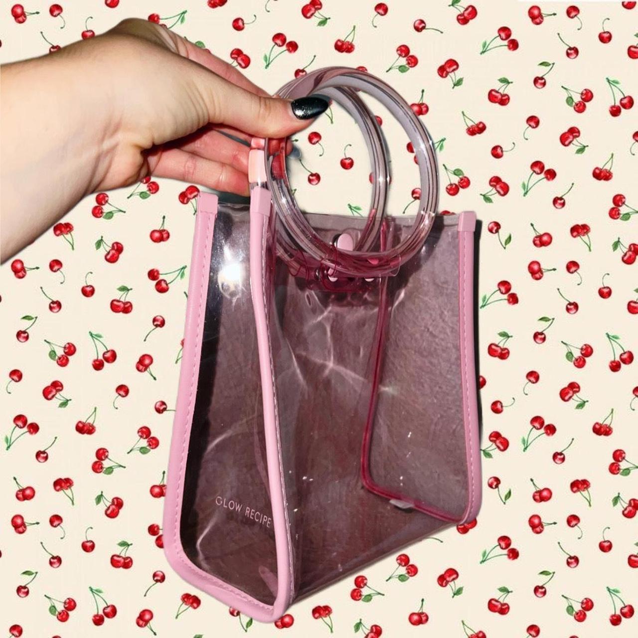 ADORABLE PINK PARIS HILTON CLEAR BAG💕🎀 pink clear... - Depop