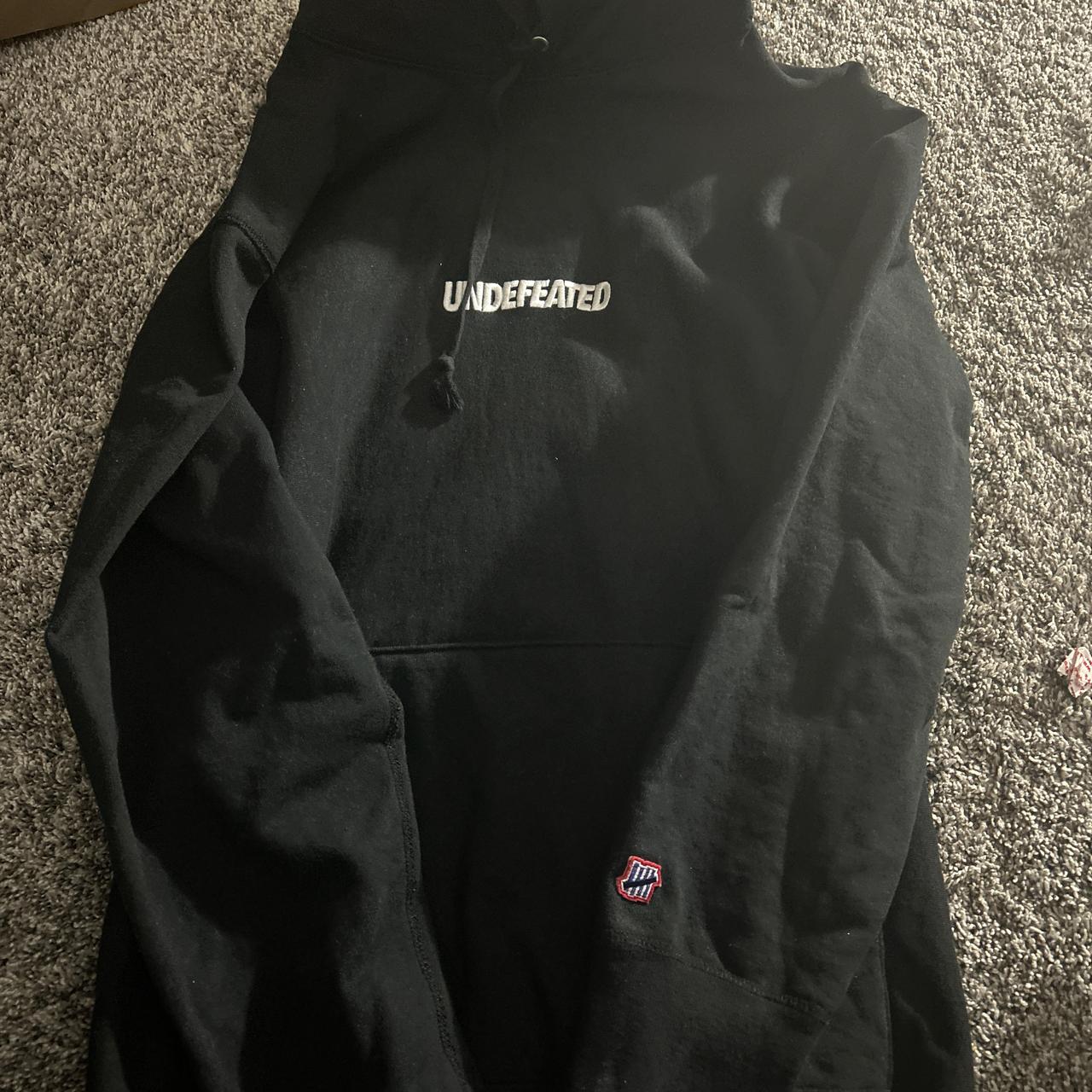 Undefeated Hoodie Black Size Large Measurements 23x28 | Depop