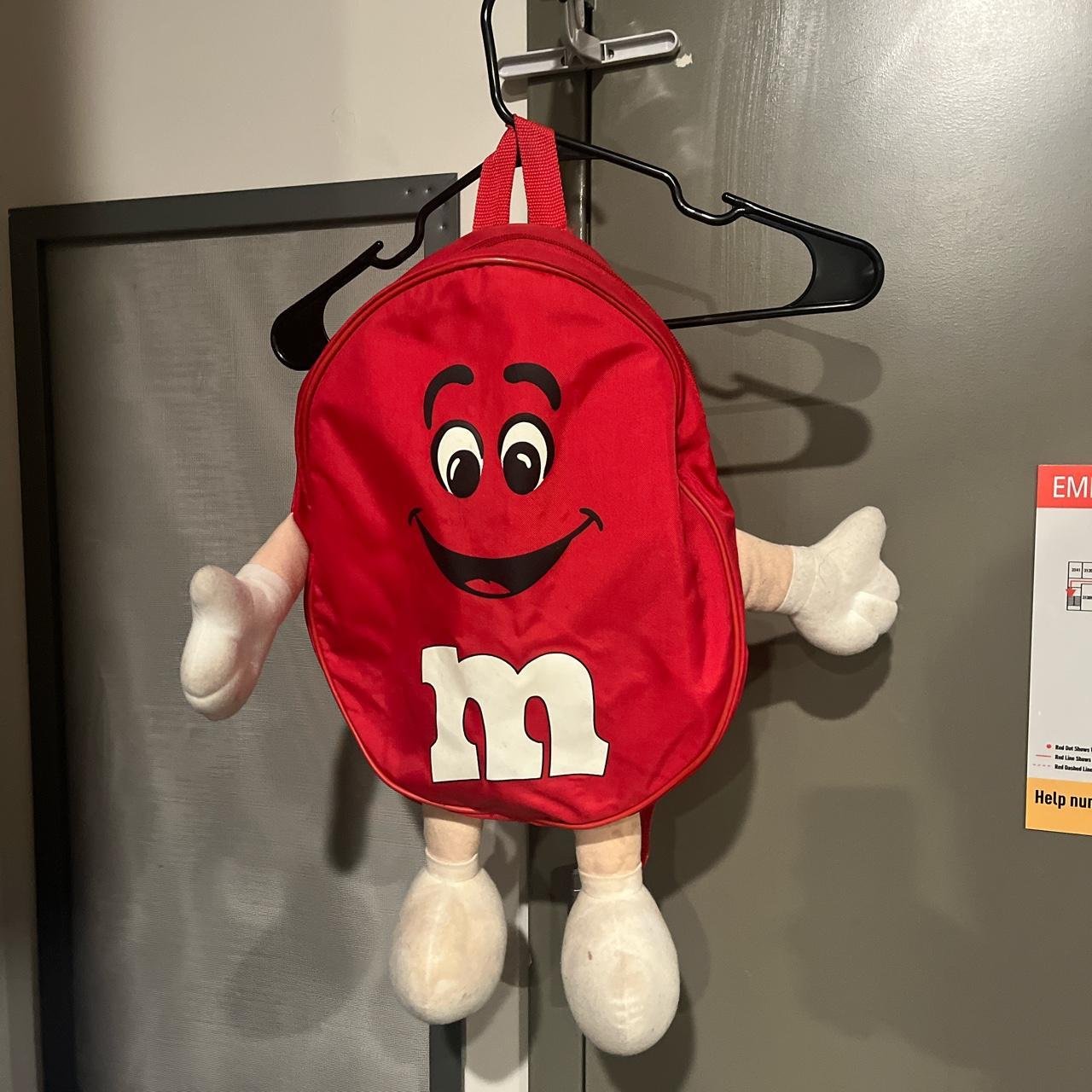 M&M RED BACKPACK. Hold small-medium sized items in... - Depop