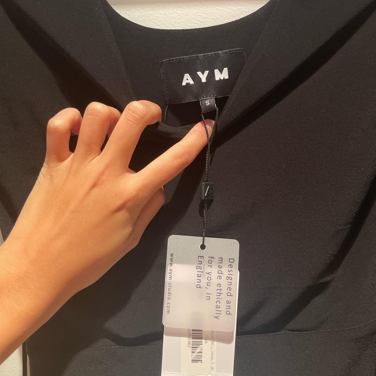 AYM Studio Women's Black Dress | Depop