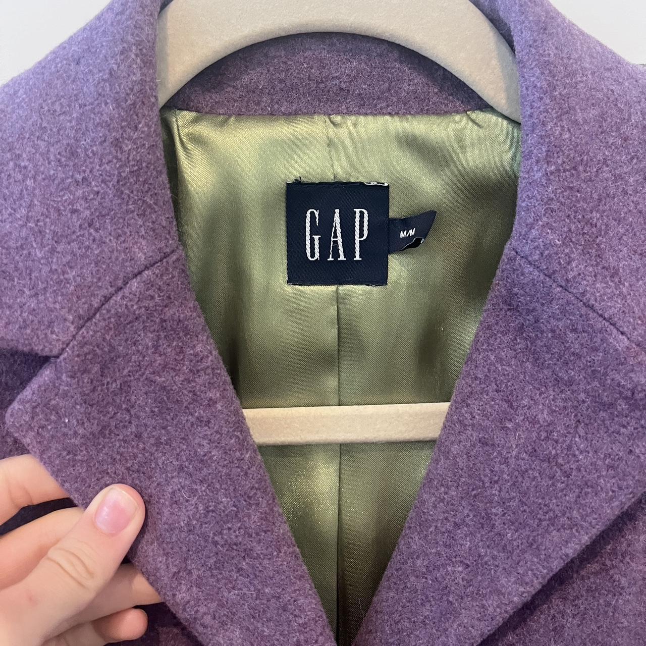 Gap Women's Purple Wool & Nylon Long Sleeve Single... - Depop