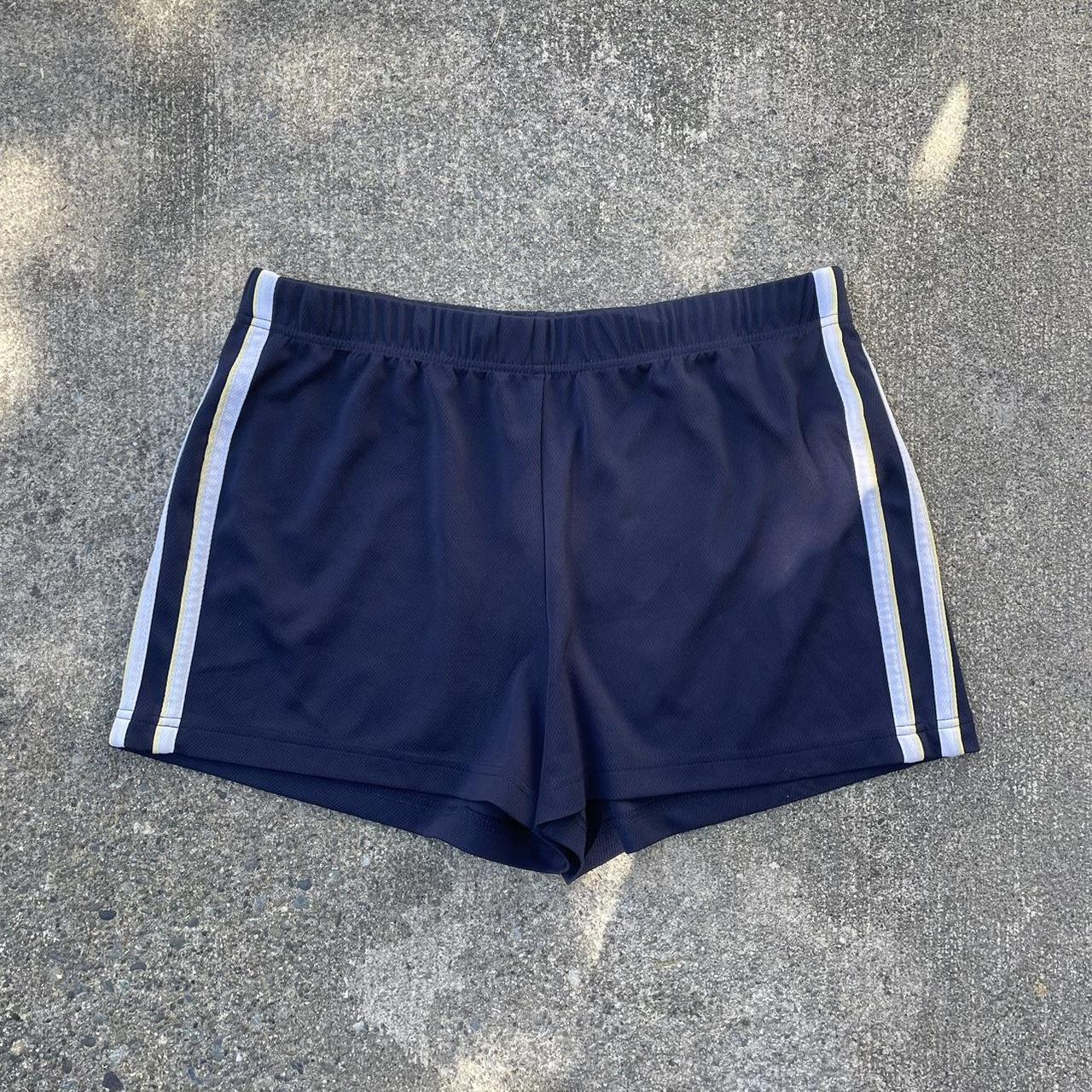 super cute and sporty blockette style short shorts!!... - Depop