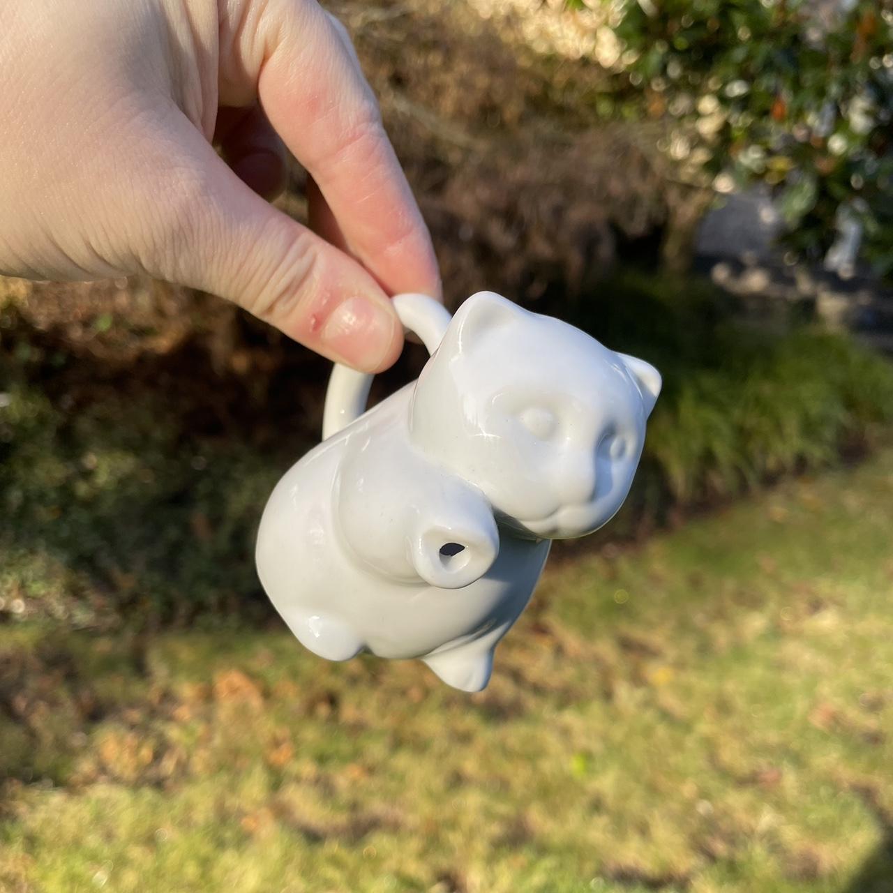 cutest cat pitcher, creamer dispenser!! this is... - Depop