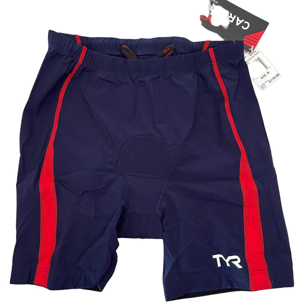 New with tags, TYR Carbon Women's 6" Tri Shorts in... - Depop