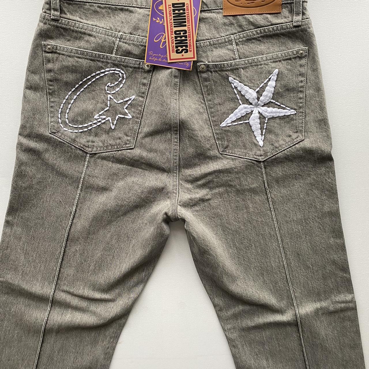 Corteiz grey jeans 100% cotton W32 L34 (M) brand... - Depop