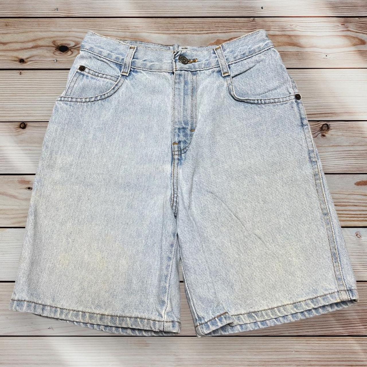 Vtg 90s Gitano light wash denim Jean shorts /... - Depop