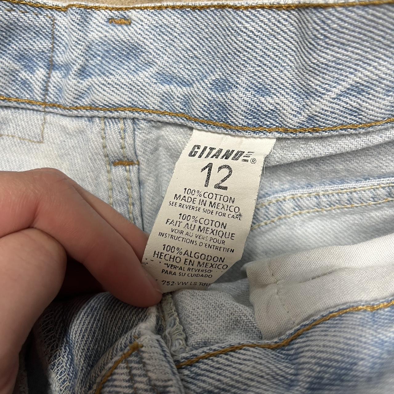 Vtg 90s Gitano light wash denim Jean shorts /... - Depop