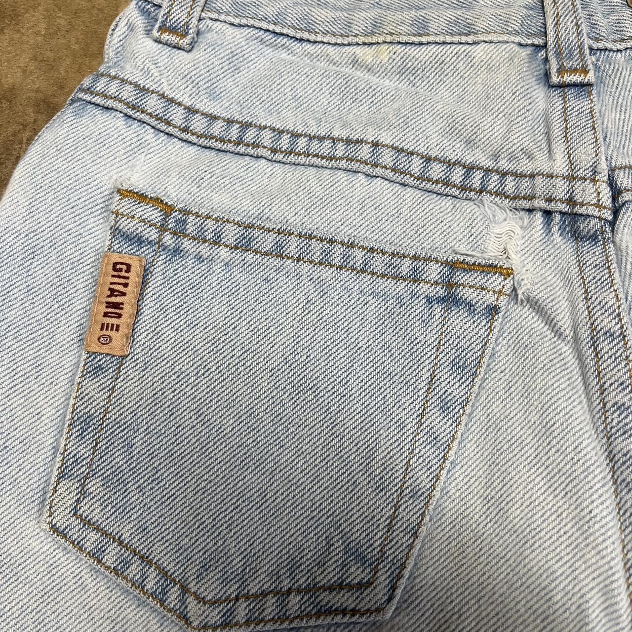Vtg 90s Gitano light wash denim Jean shorts /... - Depop