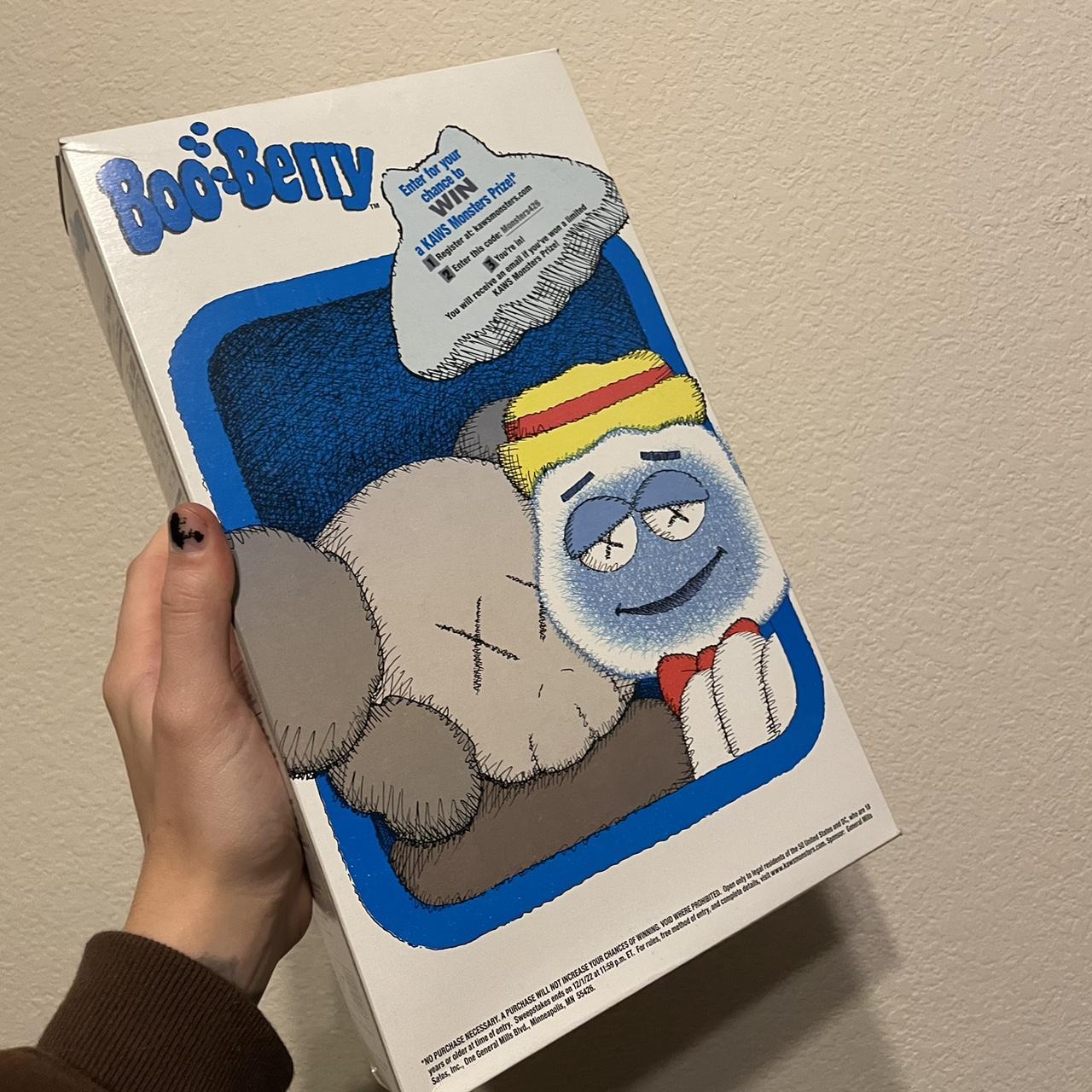 KAWS x Monsters Boo Berry Cereal Box🫐 (Does Not... - Depop
