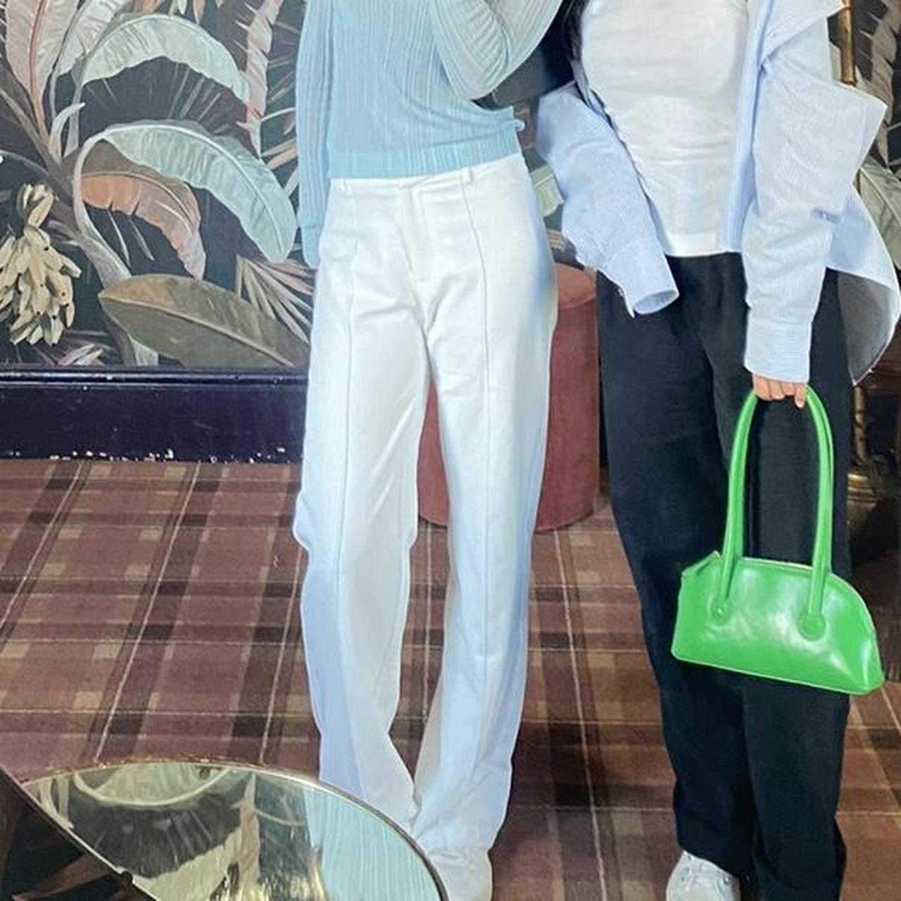 White Venderbys pants, small pull on pants but... - Depop