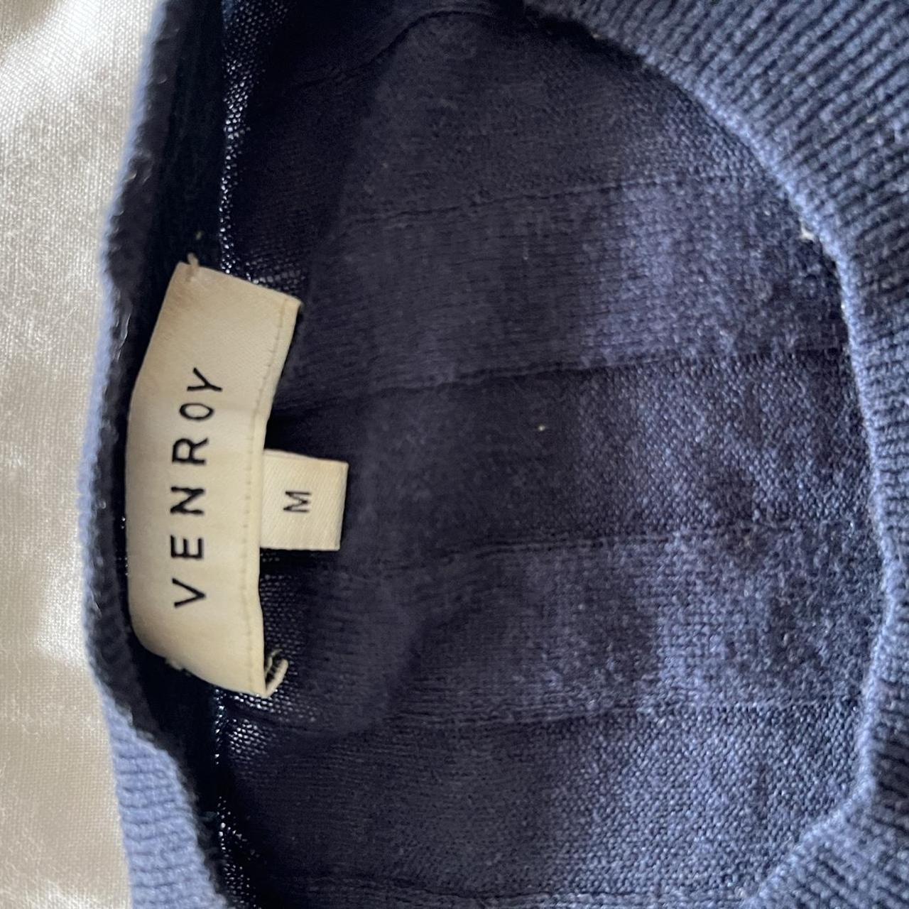Navy blue VENROY knit top #knitwear - Depop