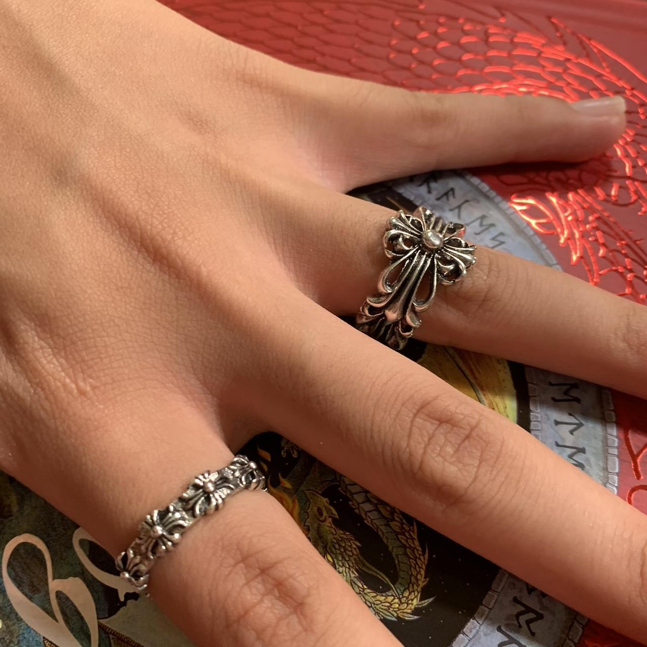chrome hearts ring set . completely adjustable so... - Depop