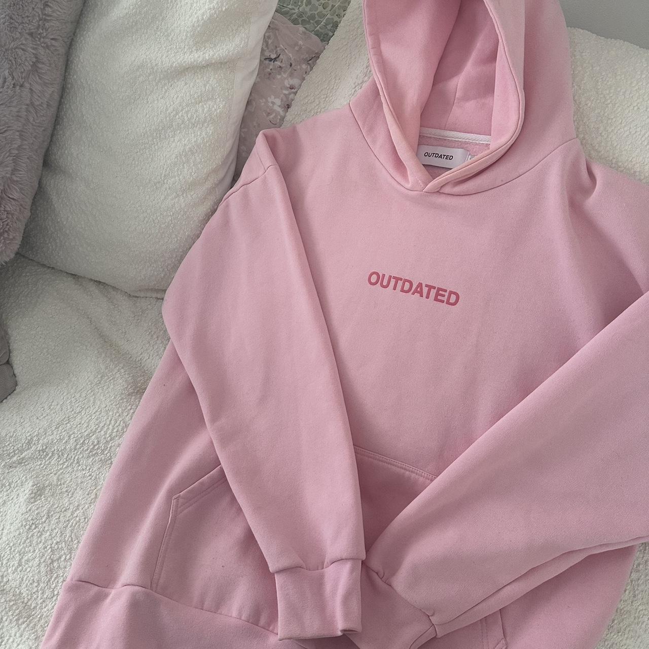 Outdated collective hoodie - pink 🎀 Size medium -... - Depop
