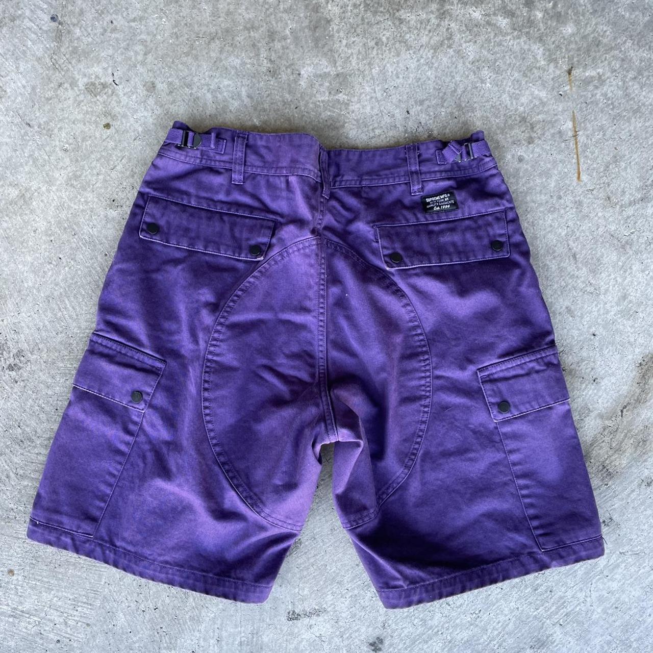 Supreme Workwear Cargo Shorts Purple Supreme cargo... - Depop