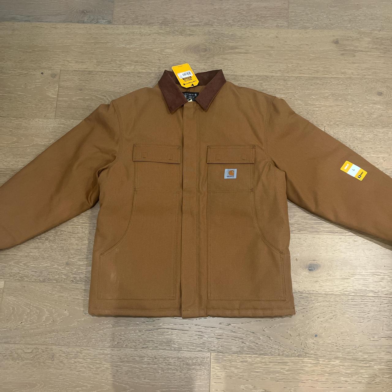 Brown Carhartt Loose Fit jacket #workwear #carhartt - Depop