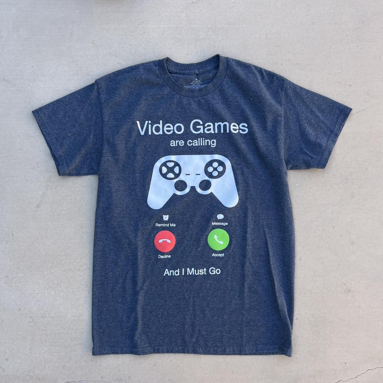 video games are calling and i must go funny joke tee... | Depop