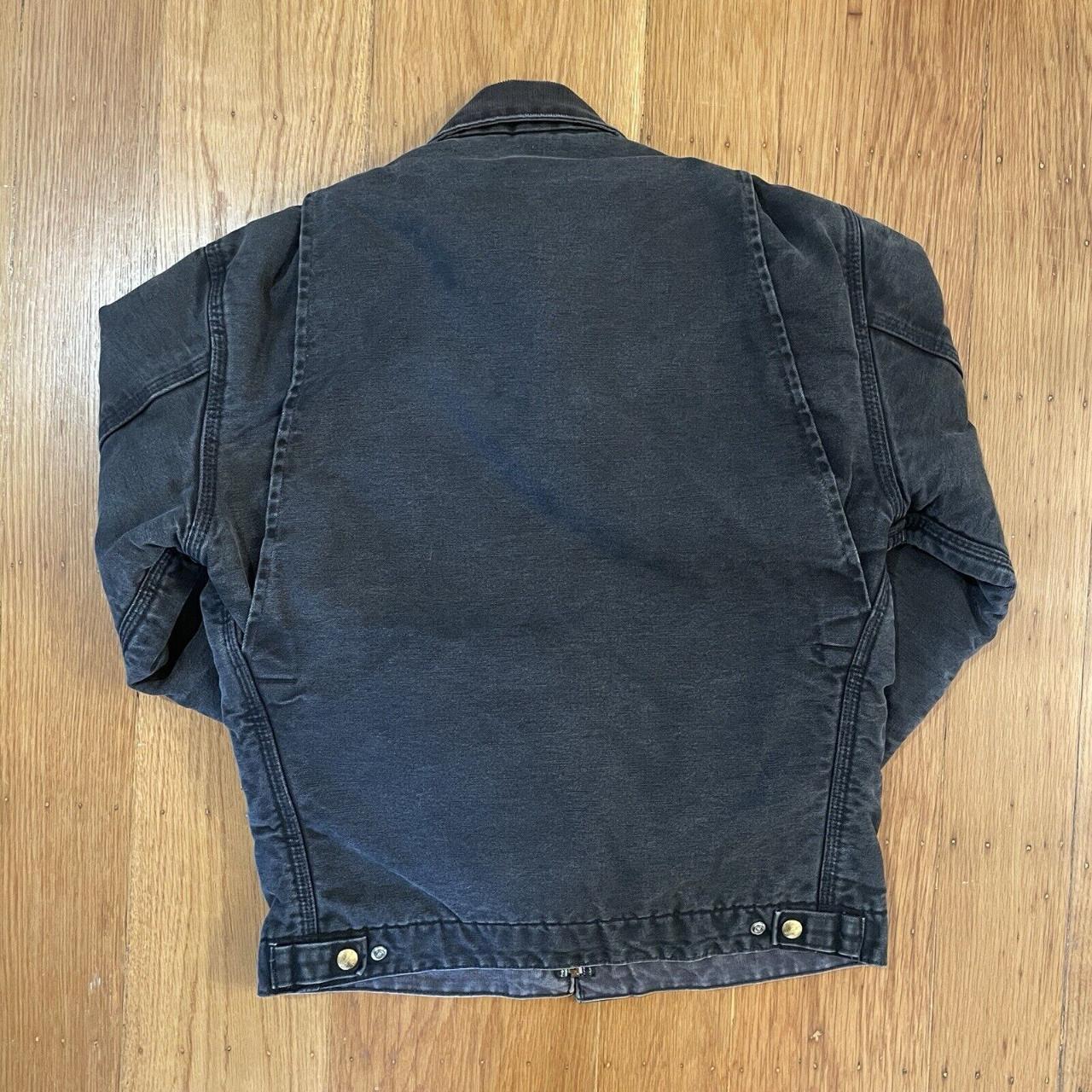 38 - Vintage Carhartt Detroit Jacket J01 Faded... - Depop