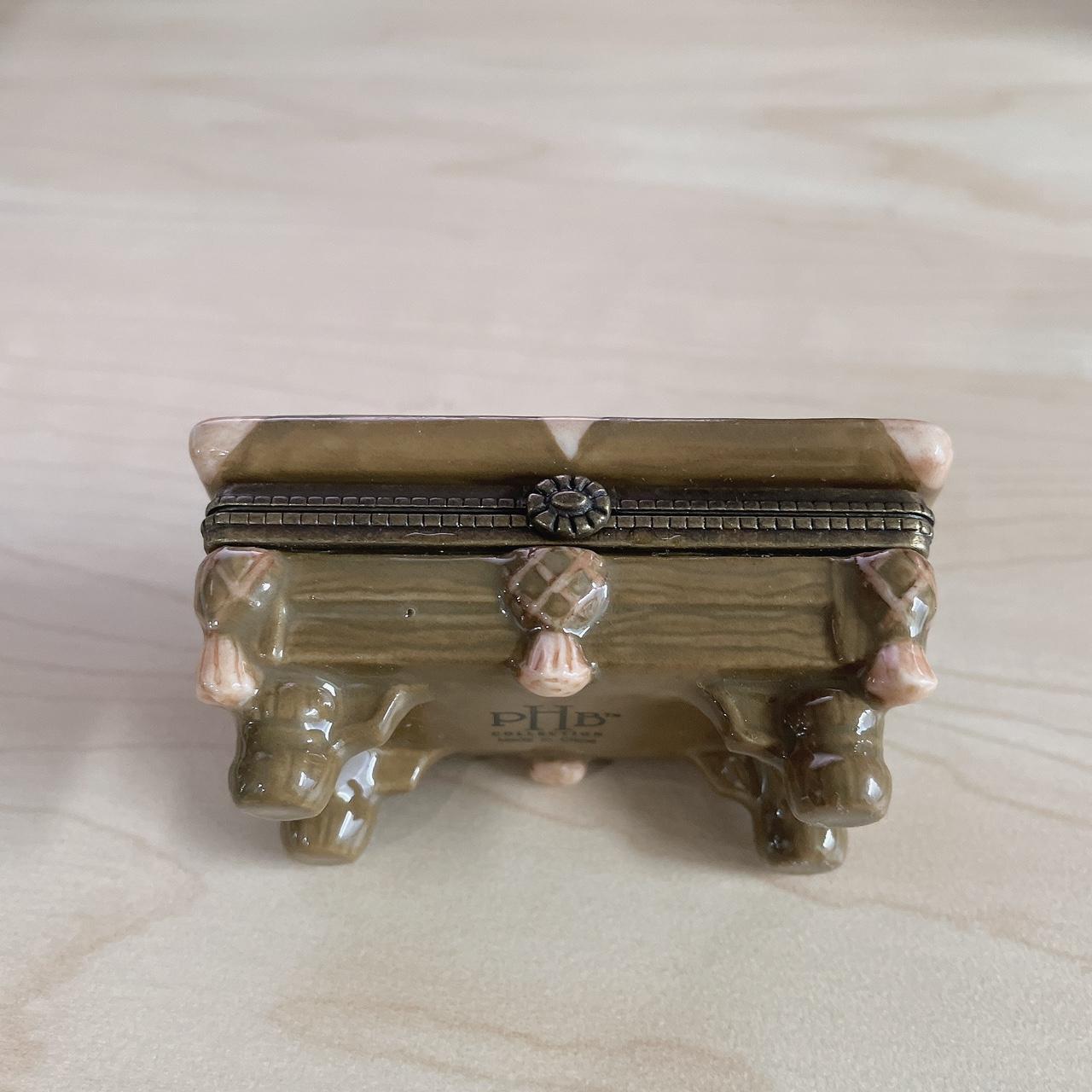 PHB Midwest Cannon Falls Hinged Trinket Box pool... - Depop