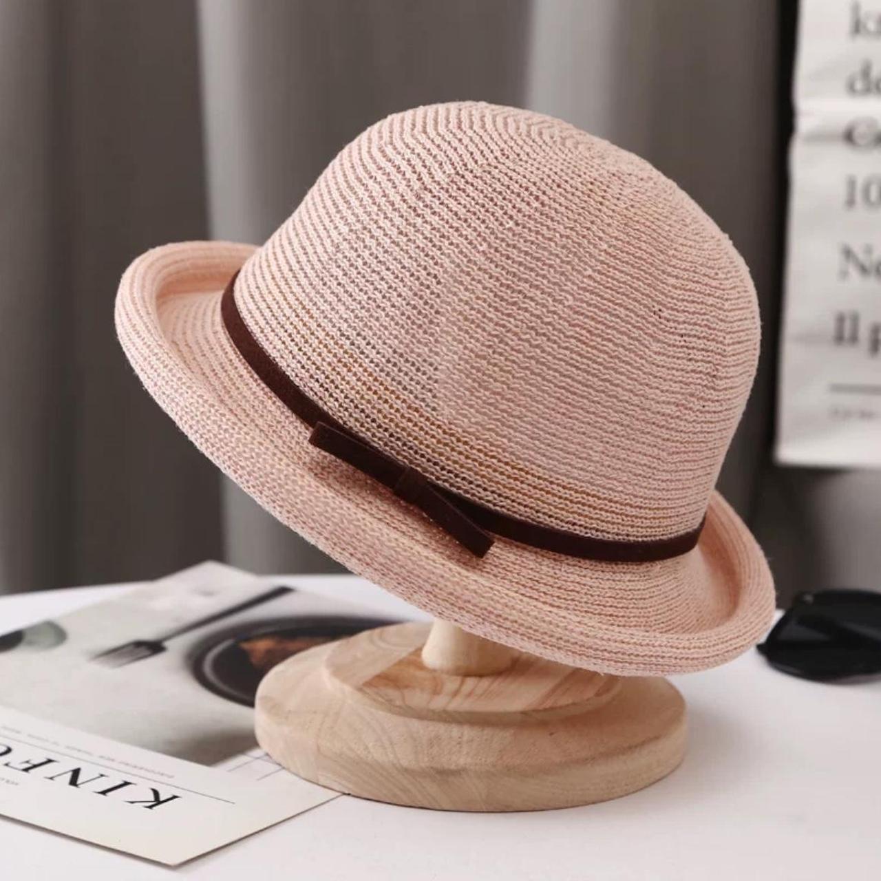 Women Hat Round Top Trendy Soft Fine Workmanship... - Depop