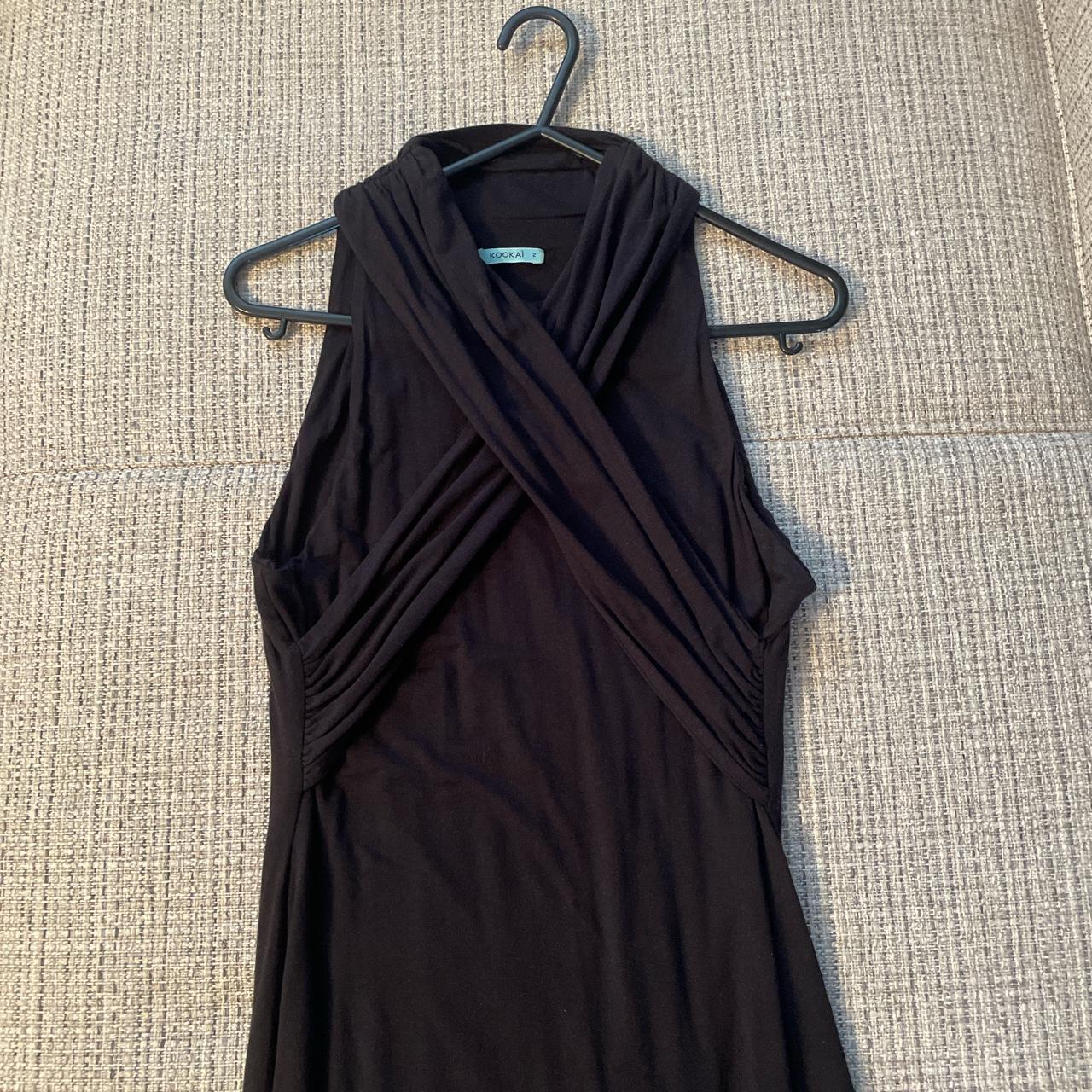 Black Kookai cross front midi dress Size 2 Can do... - Depop