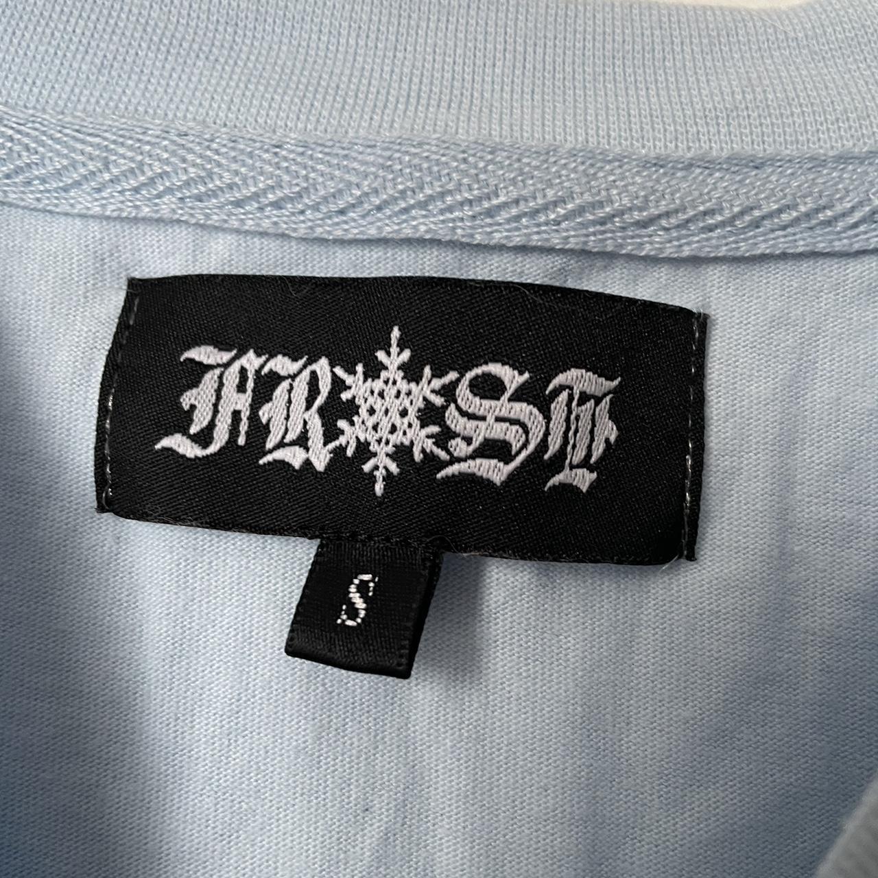 Frost light blue tee size small - Depop