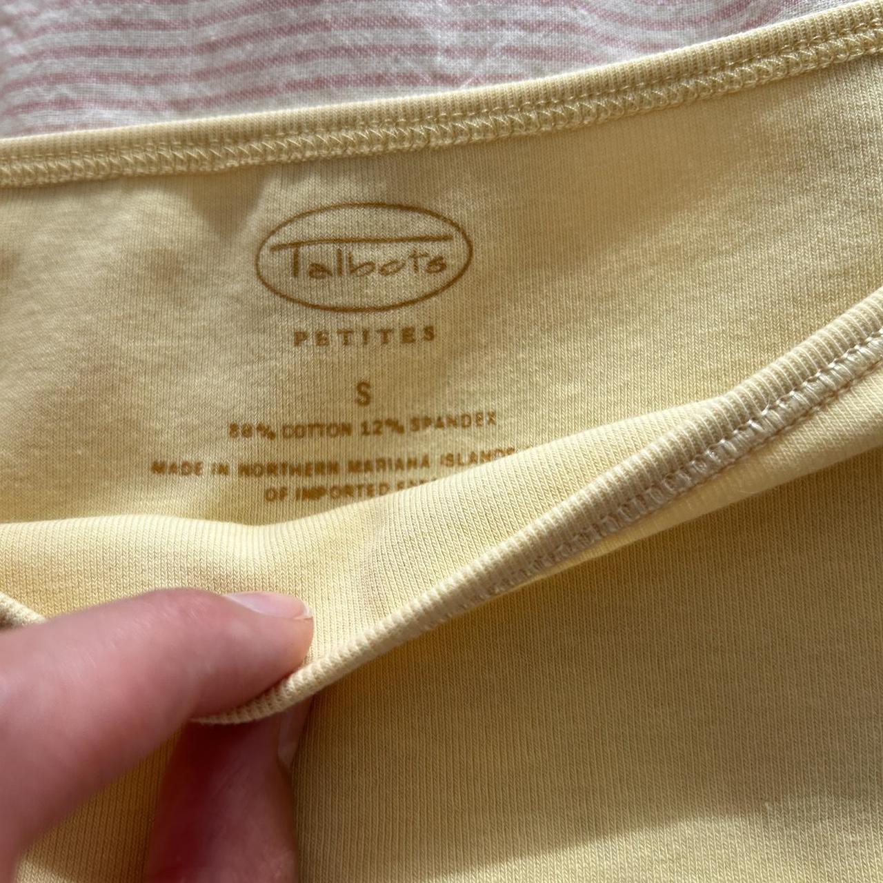 Really really cute yellow Talbots quarter-length... - Depop