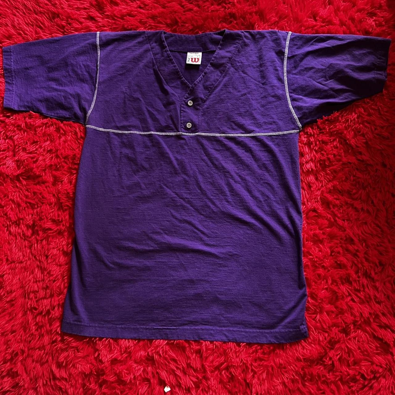 vintage purple wilson baseball shirt - Depop