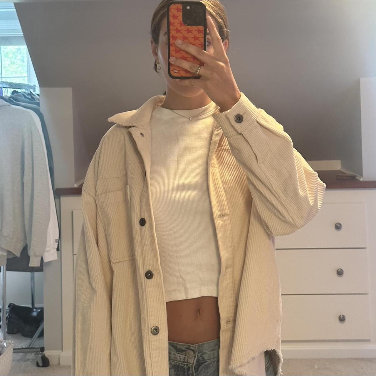 Zara Women's Cream Jacket | Depop