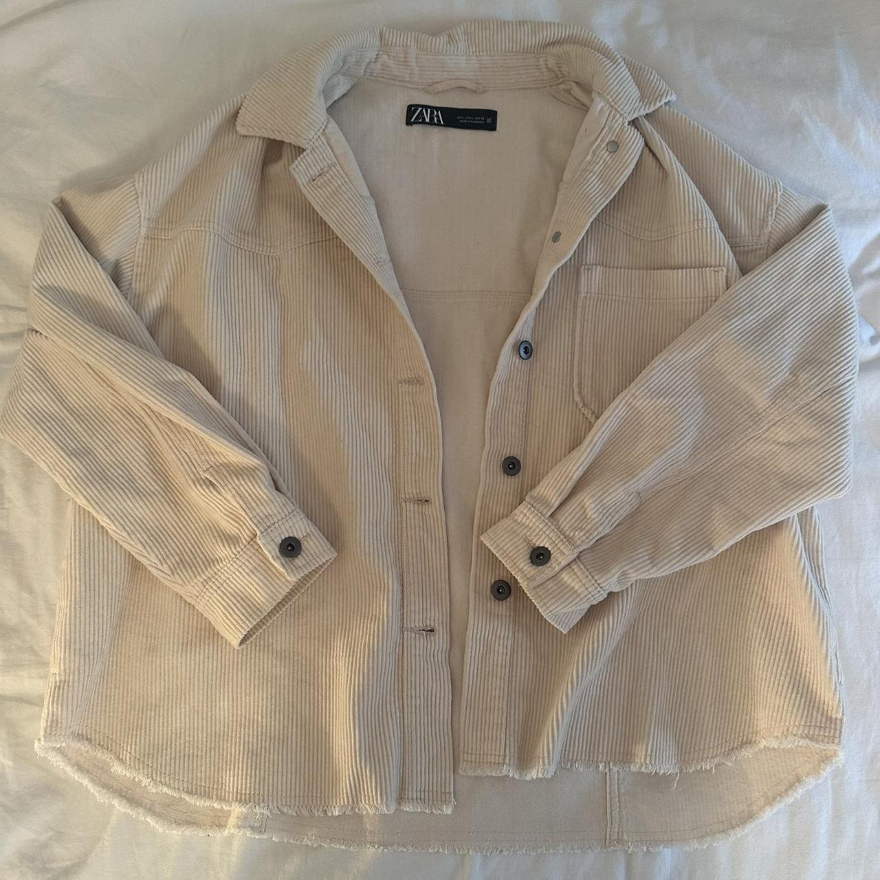 Zara Women's Cream Jacket | Depop