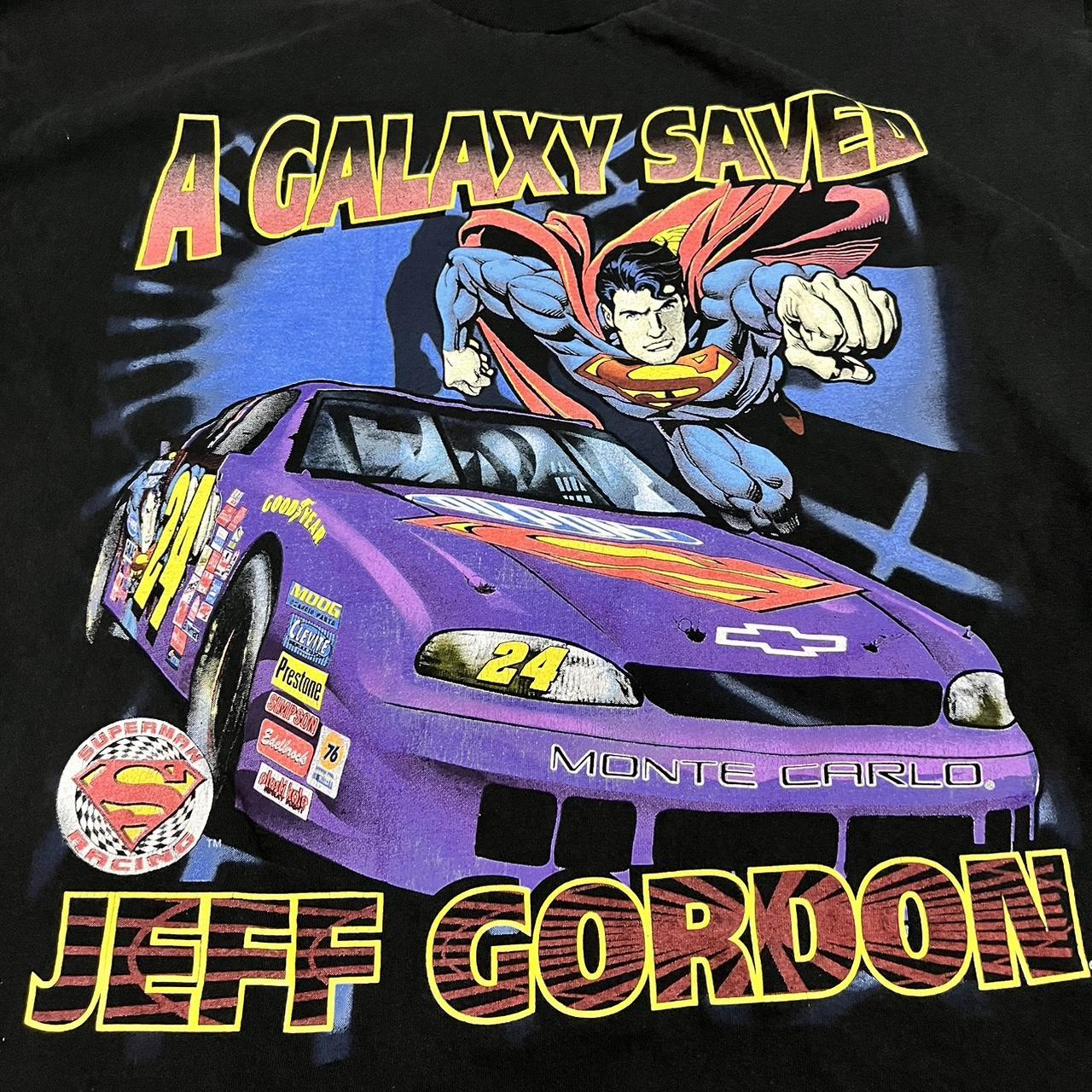 Vintage 1999 Nascar Jeff Gordon Superman Shirt, size... - Depop