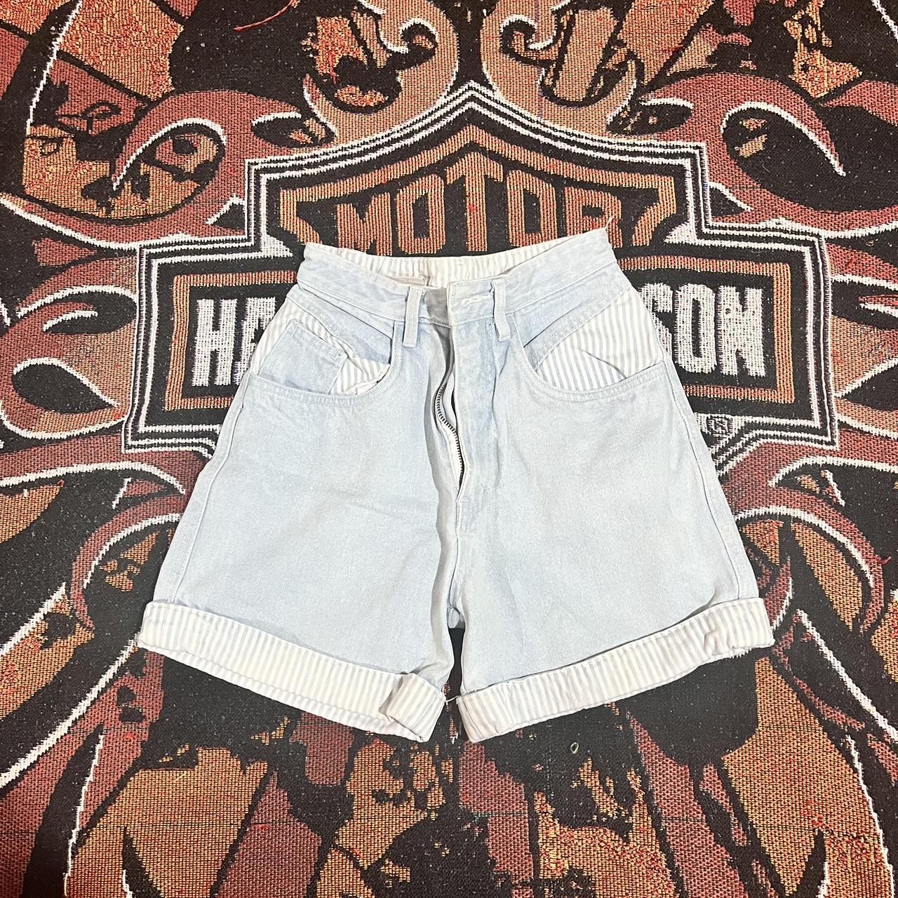 Vintage Rio Denim Mom Shorts, size 3, in good... - Depop