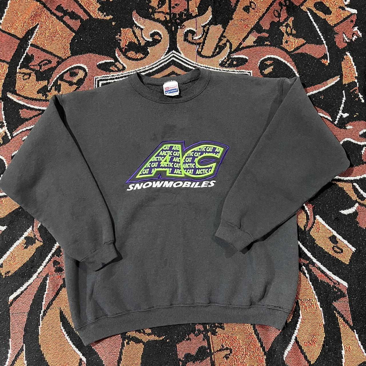 Vintage Arctic Cat Snowmobile Sweatshirt, size... - Depop