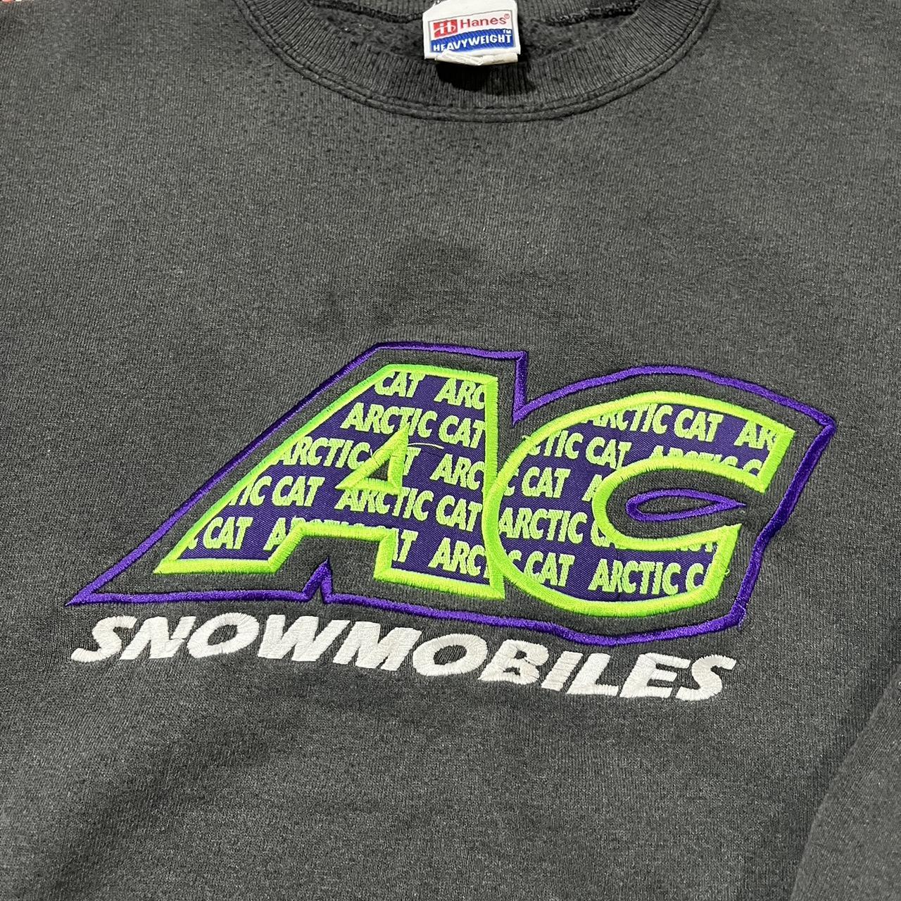 Vintage Arctic Cat Snowmobile Sweatshirt, size... - Depop