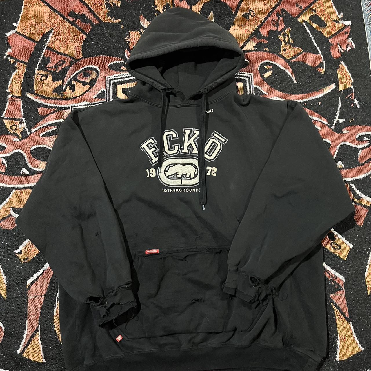 Vintage Y2K Ecko Unltd Skate Sweatshirt Hoodie, size... - Depop