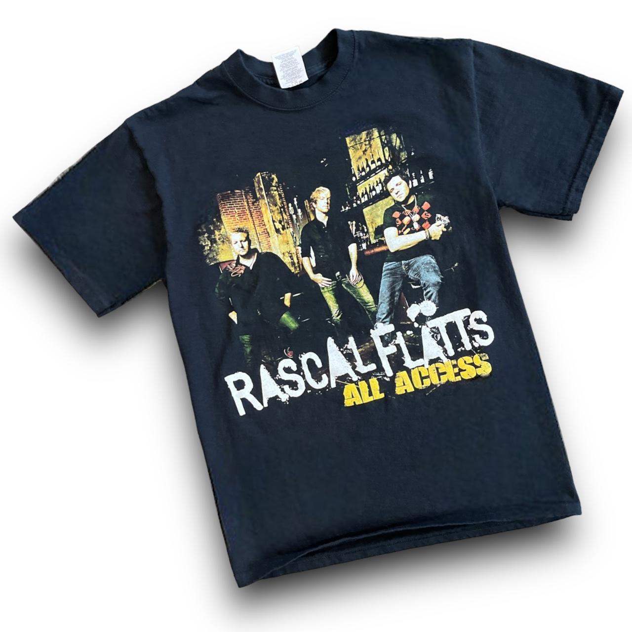 Black Vintage Rascal Flatts All Access Tour T... - Depop