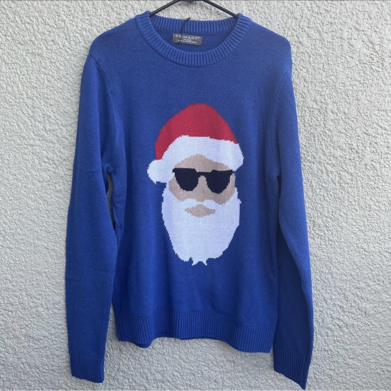 Cool Santa clause with glasses Christmas sweater... - Depop