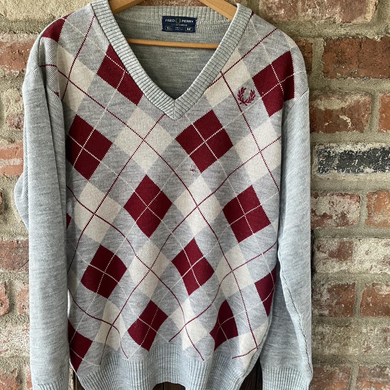 1960s/1970s Fred Perry v neck - Depop